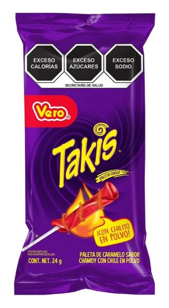 Mercado San Juan - Dulce Takis Paleta Fuego 24G