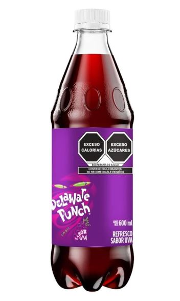 Mercado San Juan - Refresco Delaware Punch Sabor Uva 600Ml
