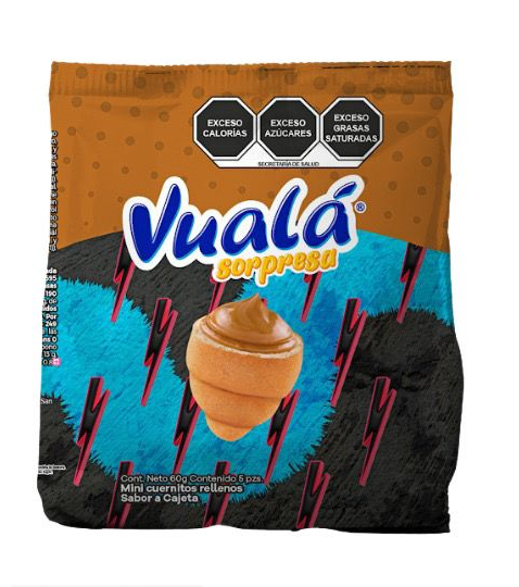 Mercado San Juan - Cuernito Vuala Sorpresa Cajeta 60G Pieza