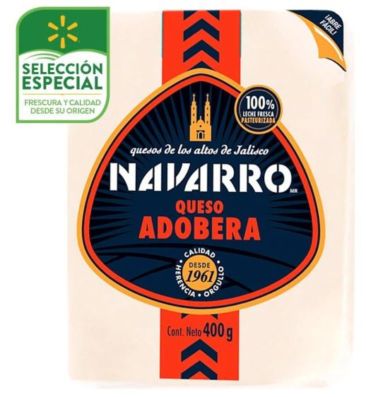 Mercado San Juan - Queso Navarro Adobera 400G Pieza