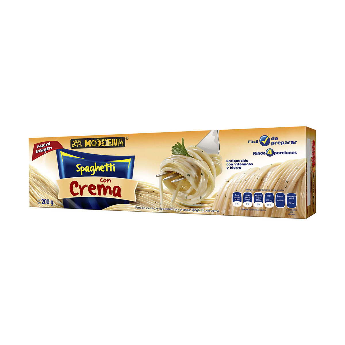 Mercado San Juan - Spaghetti La Moderna Con Crema 200G