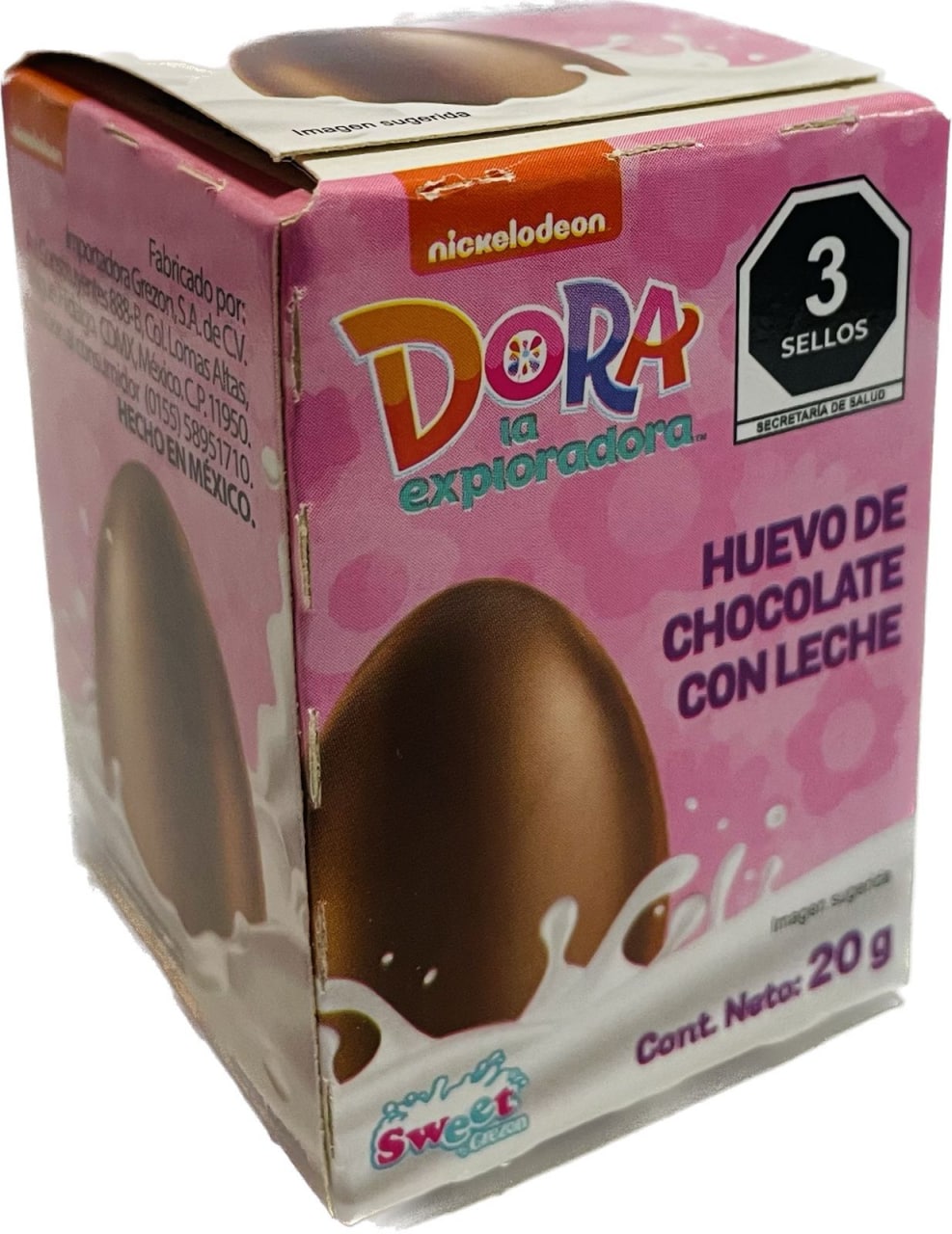 Mercado San Juan - Grezon huevo chocolate dora exp 8/6/20g pieza