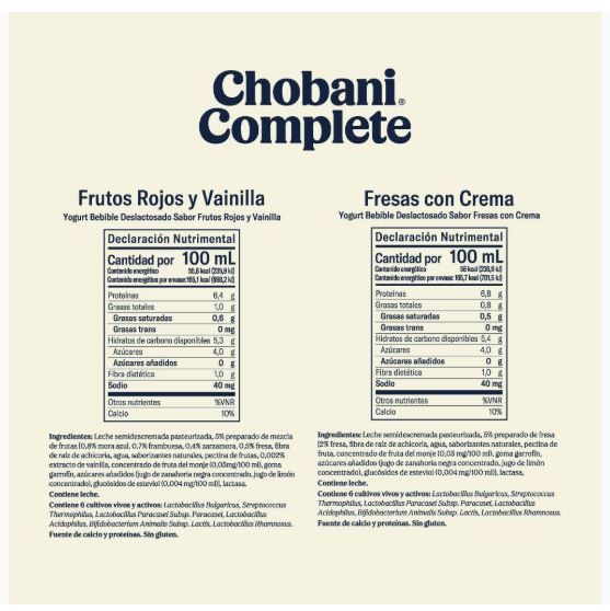 Mercado San Juan - Yogurt Bebible Chobani 20G Protein 8Pack Pieza